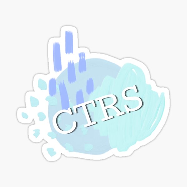 " CTRS Pastel Blues-Sticker" Sticker by RecOutLoud | Redbubble