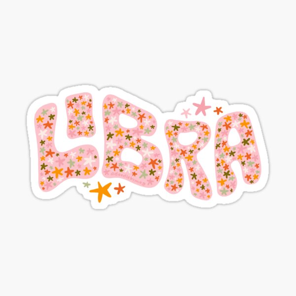 "Starry Libra" Sticker for Sale by doodlebymeg | Redbubble