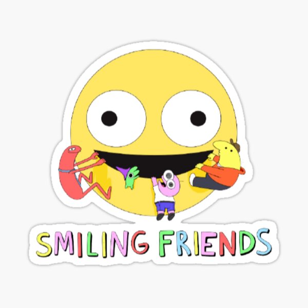 "Smiling friends" Sticker for Sale by Abdomoh | Redbubble
