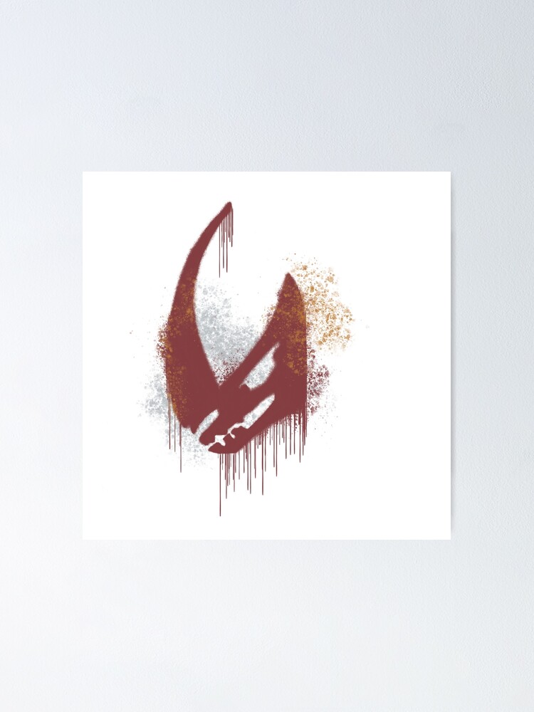 "Mando Symbol Mud Rhino Clan Insignia, Sabine Wren Inspired" Poster by ...