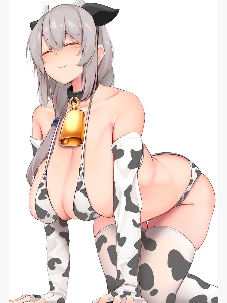 Oppa Huge Boobs Anime Cow Girl Magnet For Sale By Lewdities Redbubble