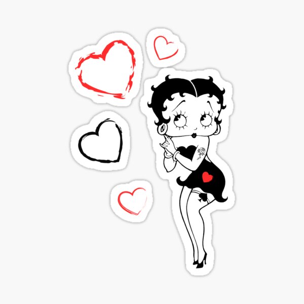 "Rockabilly Ware Betty Boop Love" Sticker by RockabillyWare | Redbubble