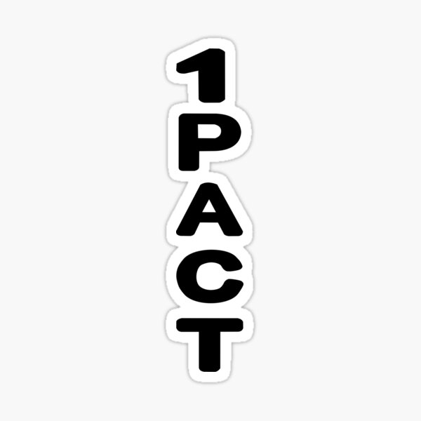 "1 FULL PACT" Sticker for Sale by 1PACT | Redbubble
