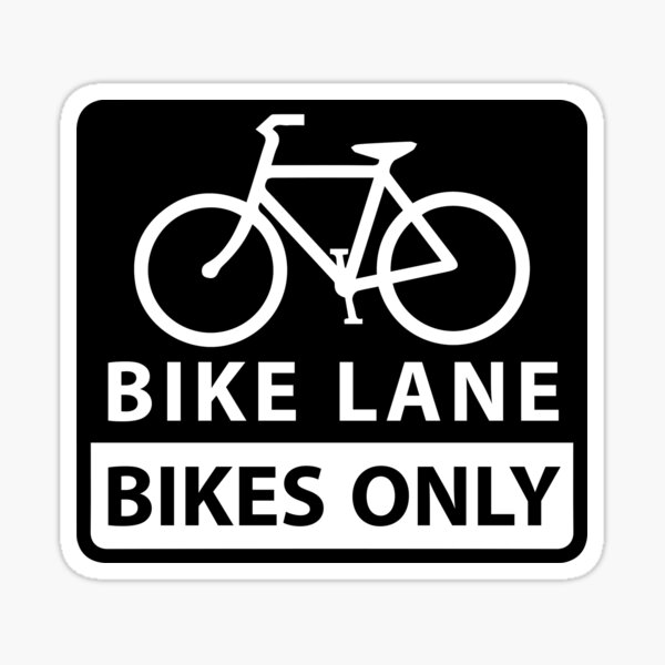 "Bike Lane" Sticker for Sale by Herandi | Redbubble
