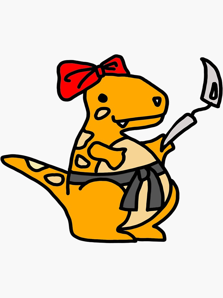 "Karate Master T-Rex Sparring/Fighting/Training/Weapon/Nunchucks/Orange ...