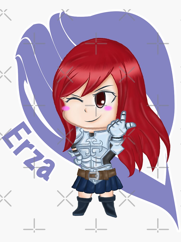 "Fairy Tail Erza" Sticker for Sale by jstudiosoregon | Redbubble