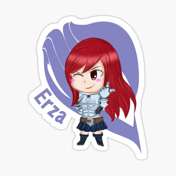 "Fairy Tail Erza" Sticker for Sale by jstudiosoregon | Redbubble