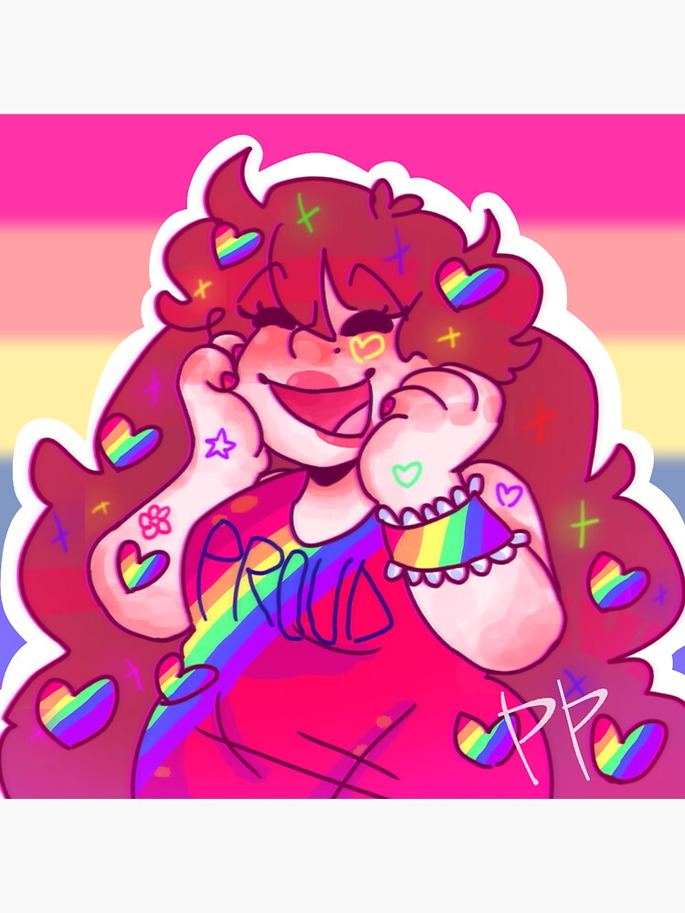 "Friday Night Funkin' Girlfriend LGBTQ! " Sticker by PoggersPumpkin ...