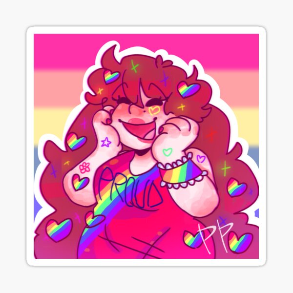 "Friday Night Funkin' Girlfriend LGBTQ! " Sticker by PoggersPumpkin ...