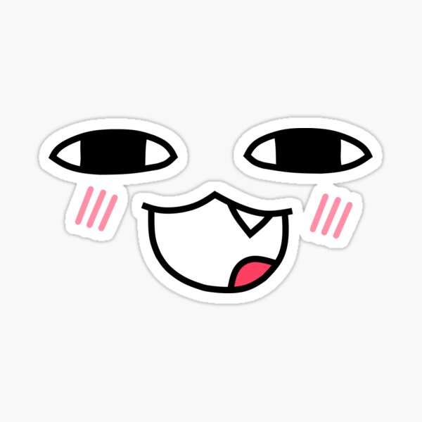 "Cute Face" Sticker by TheseShirts | Redbubble
