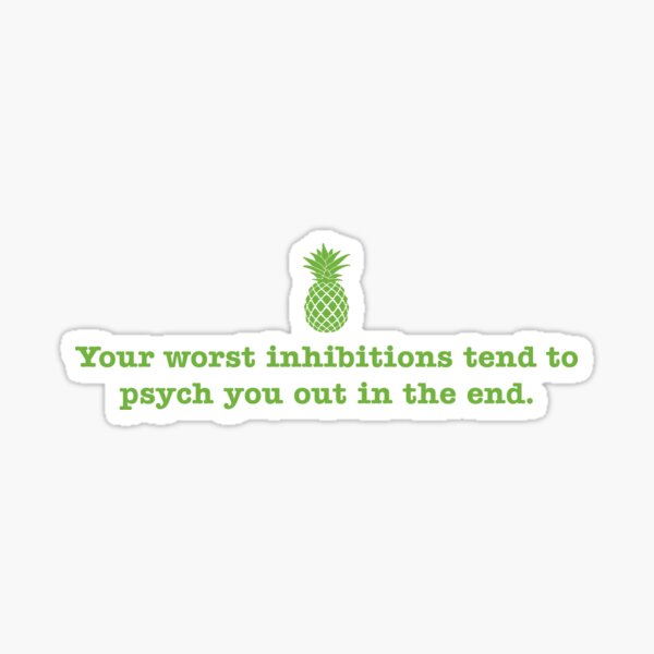 "Psyched Out" Sticker by abductodudeDT | Redbubble