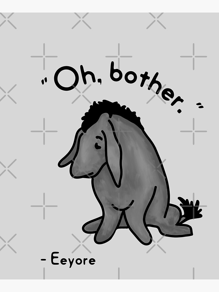 Disney Winnie The Pooh Sad Eeyore Quote Kitchen Apron sold by Selfish ...