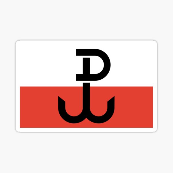 "Flag of the Polish partisans" Sticker for Sale by Rashkin | Redbubble