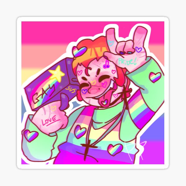 "Friday Night Funkin' Pico LGBTQ!" Sticker for Sale by PoggersPumpkin ...