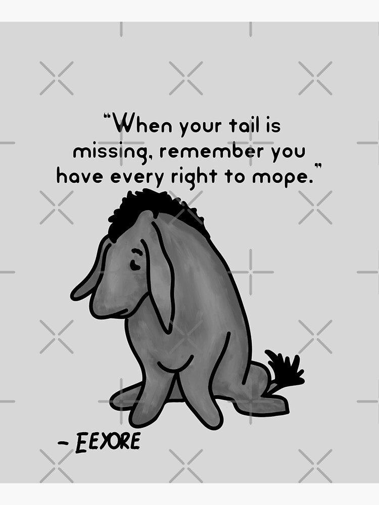 Disney Winnie The Pooh Sad Eeyore Quote Kitchen Apron sold by Joint ...