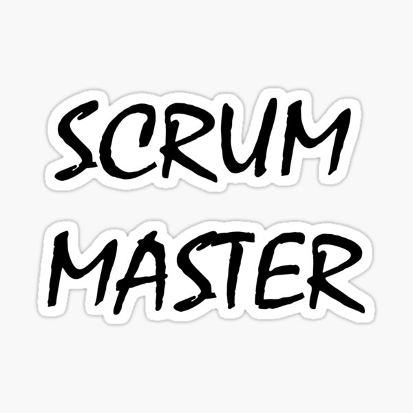 "Scrum master" Sticker for Sale by ArtistaModa | Redbubble