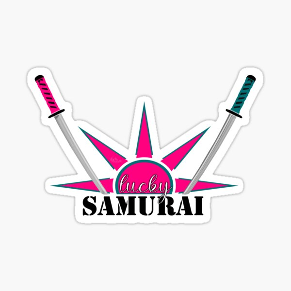 "Lucky Samurai design" Sticker by GzArt | Redbubble