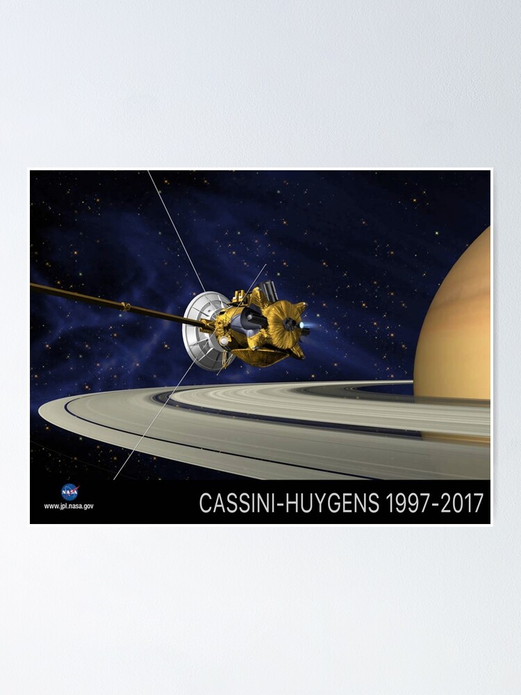 "Cassini-Huygens Tribute" Poster for Sale by iMacMike | Redbubble