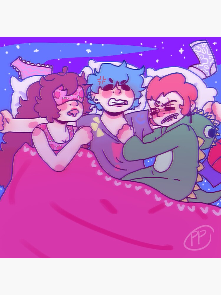 "Friday Night Funkin' Sleepover!" Sticker for Sale by PoggersPumpkin ...