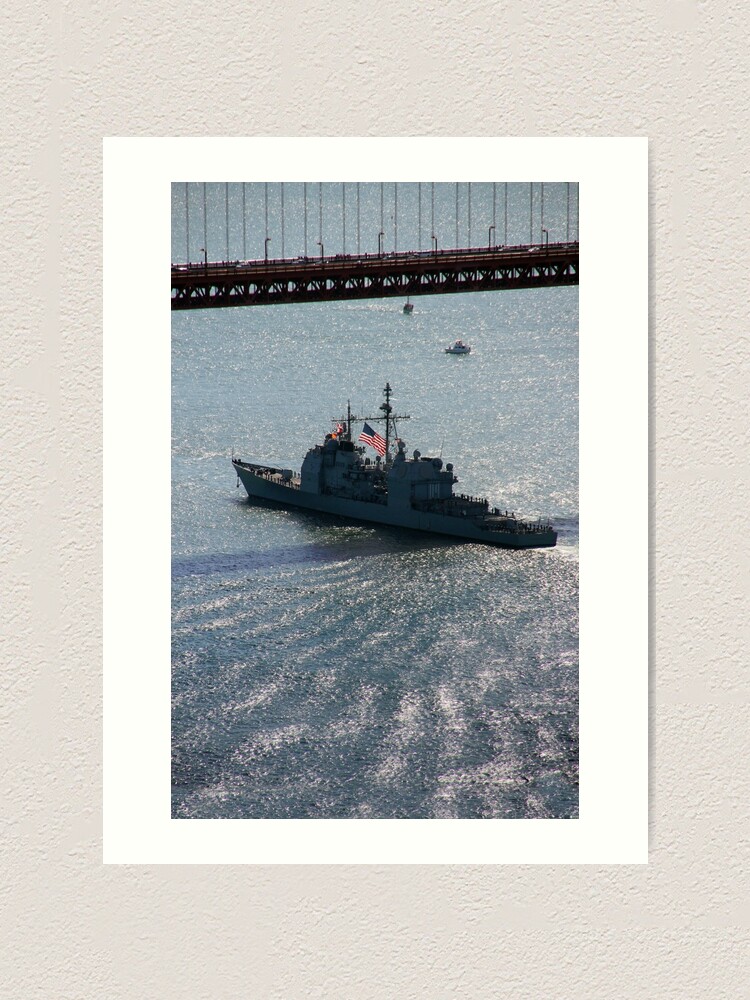 "USS Mobile Bay (CG 53), Ticonderoga class guided-missile cruiser" Art ...