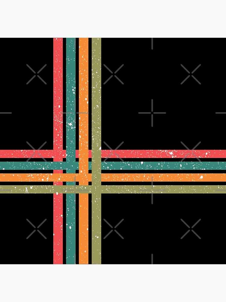 "Classic Retro vintage 70's and 80's line art design" Poster by ...