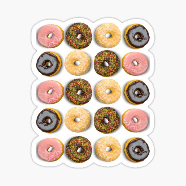 "Doughnuts" Sticker for Sale by PolarBear19 | Redbubble