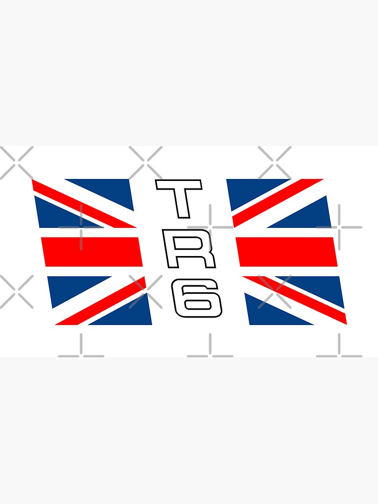 "Triumph TR6 Rear Wing Decal with Union Jack - Left Lean" Cap for Sale ...
