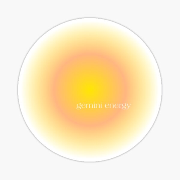 "Gemini Energy" Sticker for Sale by librabae | Redbubble