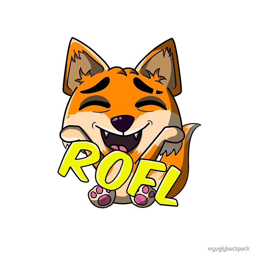 "mr. rofl fox" by myuglybackpack | Redbubble