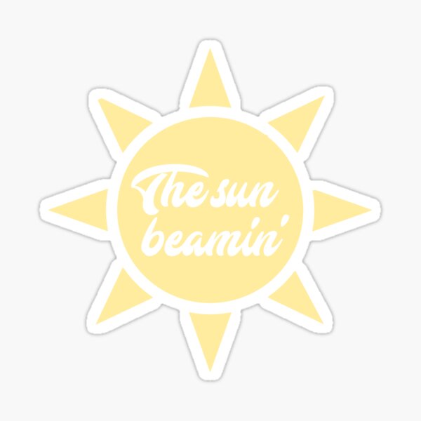 "The Sun Beamin' Clean Nice Minimal Tyler Lyric" Sticker for Sale by ...