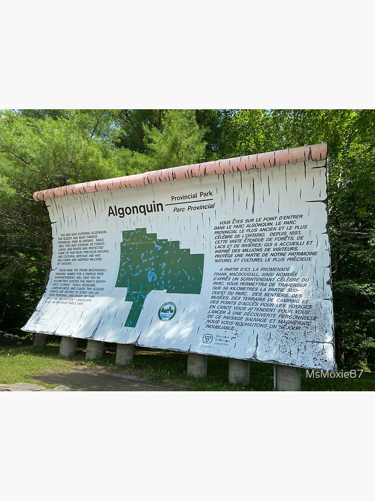 "Algonquin Sign" Sticker for Sale by MsMoxie87 | Redbubble