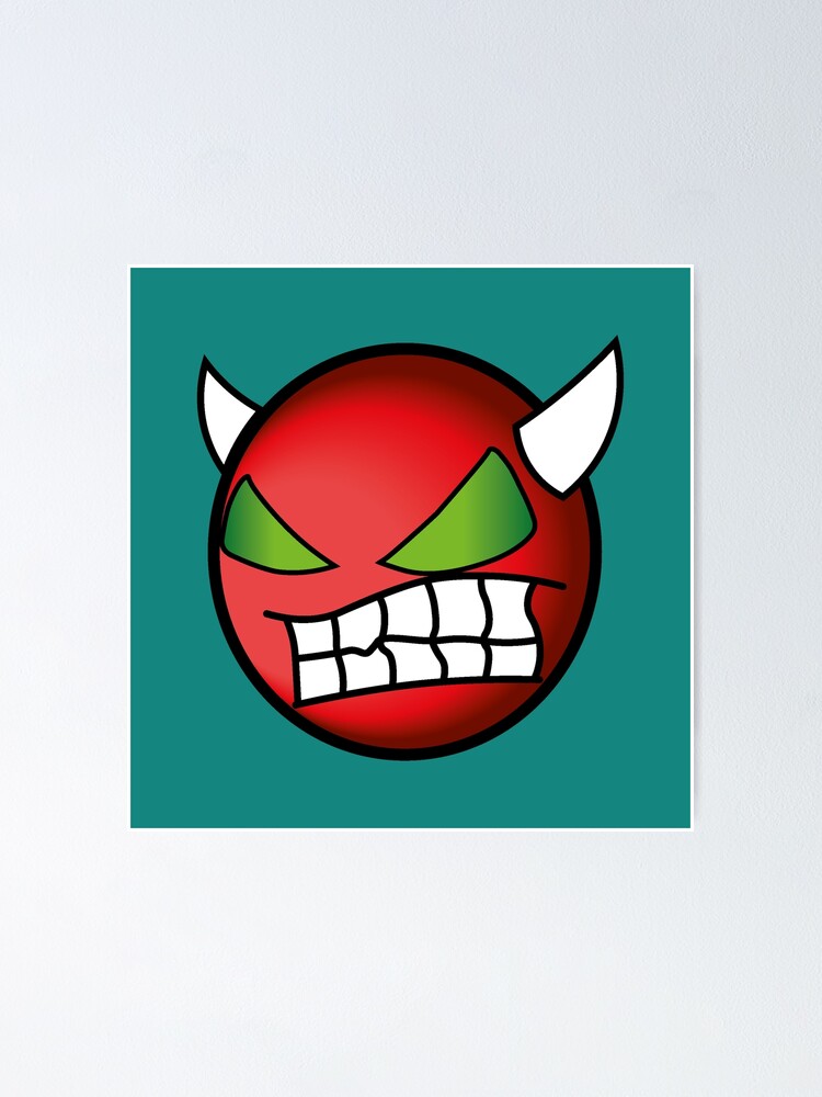 "geometry dash difficulty faces levels" Poster for Sale by lukyme ...