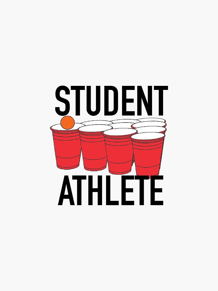 "Student athlete " Sticker for Sale by emilyspirito | Redbubble