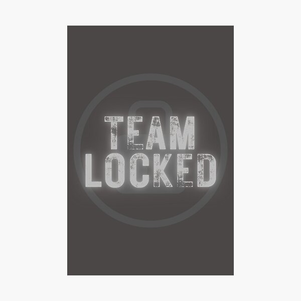 "Team Locked Graphic Design - Neutral " Photographic Print for Sale by ...
