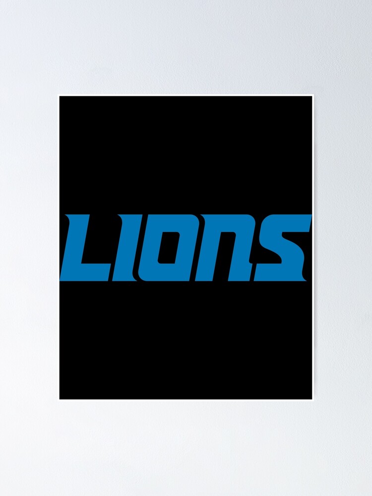 "Lions-Wordmark" Poster for Sale by denidesign1 | Redbubble