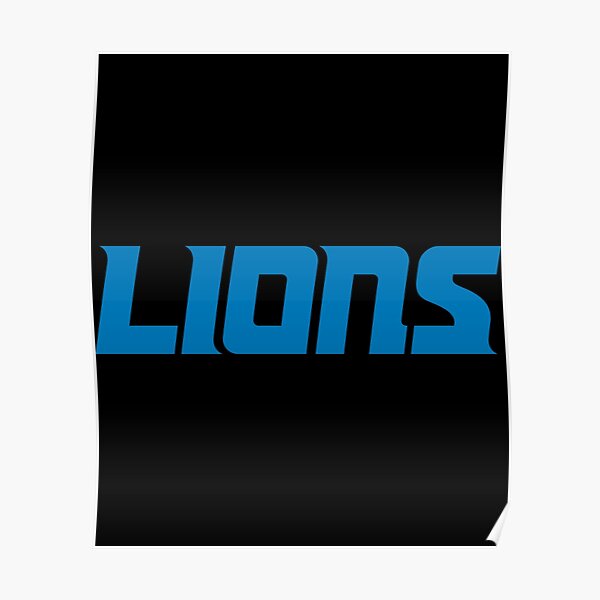"Lions-Wordmark" Poster for Sale by denidesign1 | Redbubble