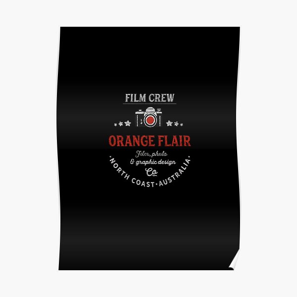 "Vintage Style Film Crew Logo" Poster for Sale by Anna-arty-flair ...
