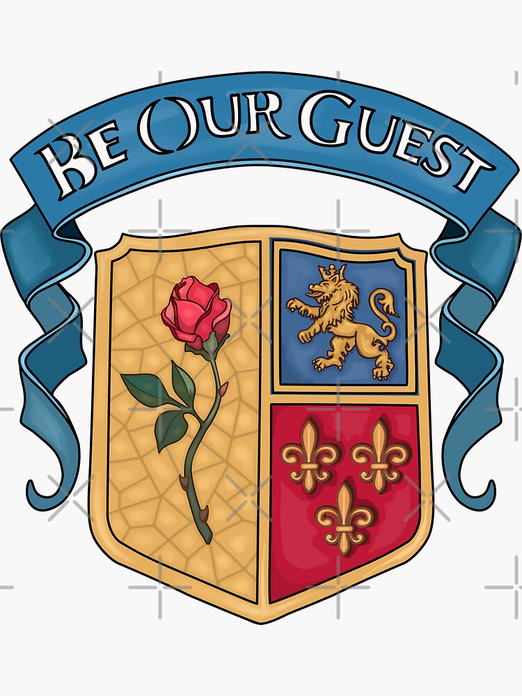 "Be Our Guest" Sticker for Sale by Sharilea | Redbubble