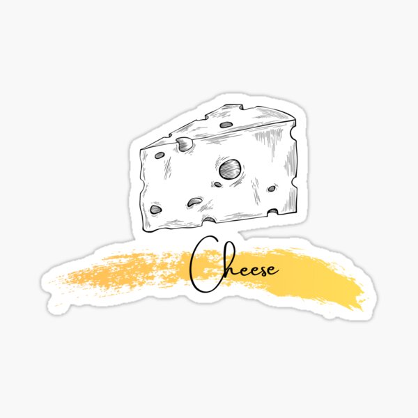 "Cheese" Sticker by TheBiasLine | Redbubble