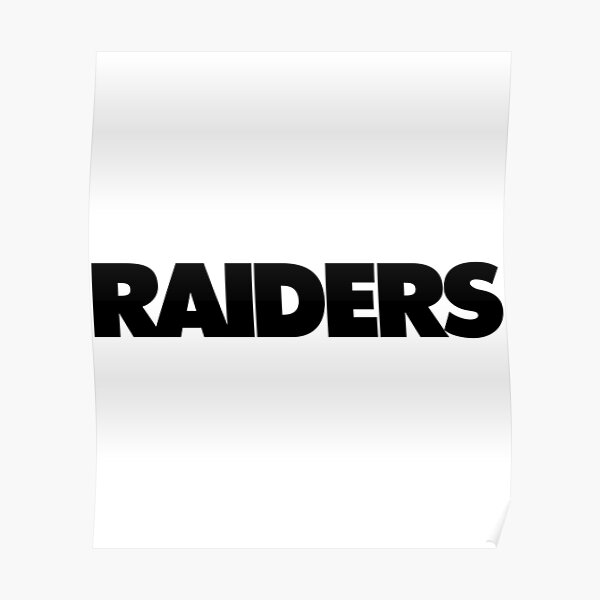 "Raiders-Wordmark" Poster for Sale by denidesign1 | Redbubble