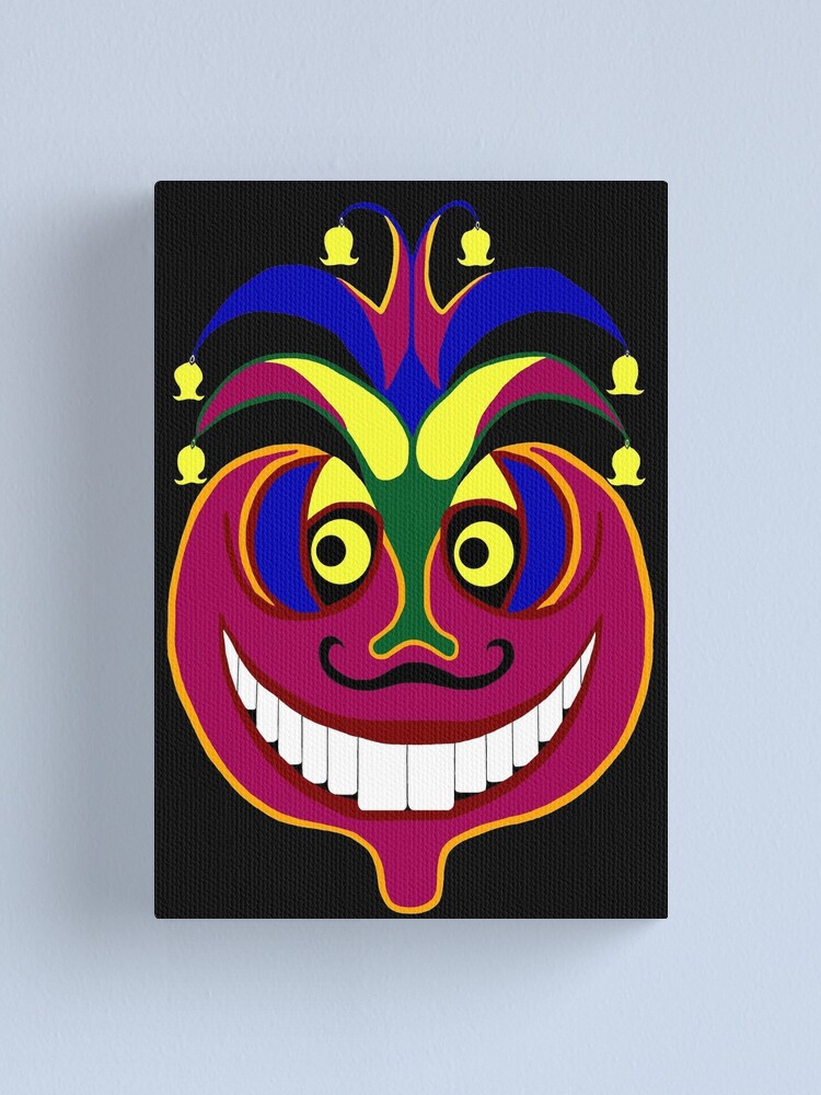 "The Jolly Jester - Funny Face" Canvas Print for Sale by gbbarabas ...