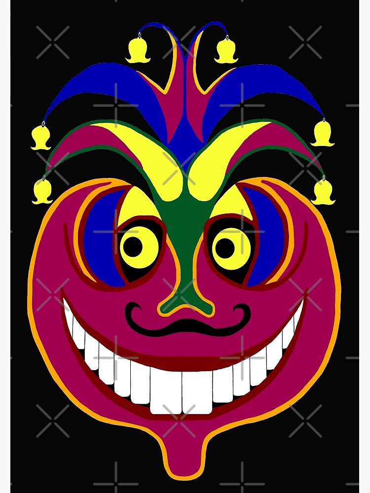 "The Jolly Jester - Funny Face" Poster for Sale by gbbarabas | Redbubble