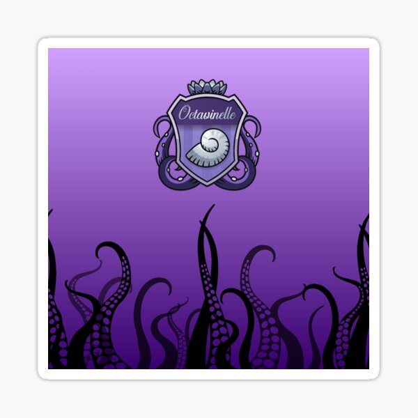 "Octavinelle skin and crest" Sticker for Sale by Unearthedphotos ...