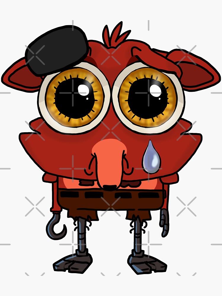 "Sad Foxy" Sticker for Sale by CricketKissss | Redbubble