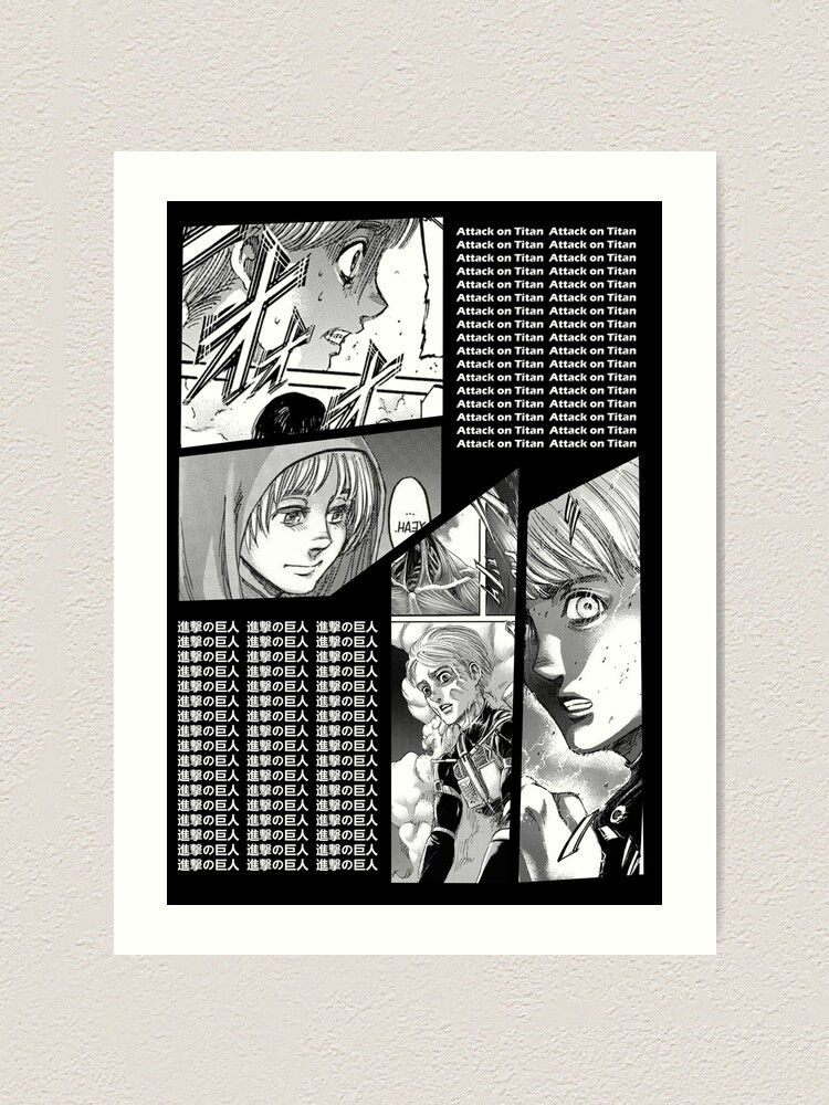 "Armin Arlert Attack on Titan Shingeki no Kyojin Manga Panel Design ...