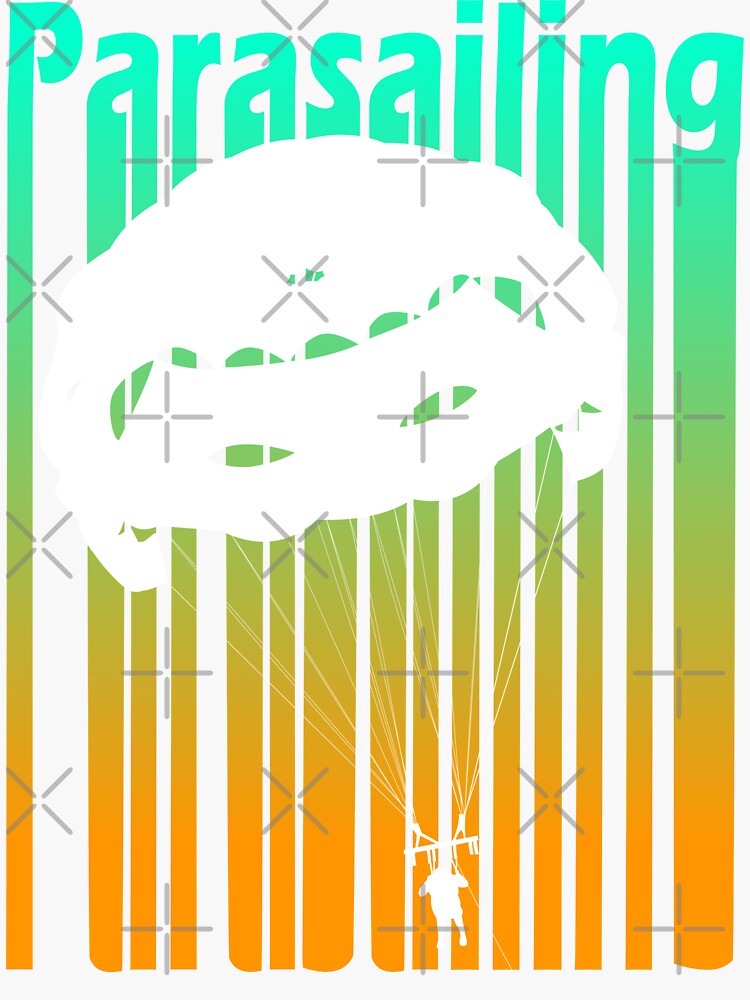 "Parasailing Paragliding" Sticker for Sale by phys | Redbubble