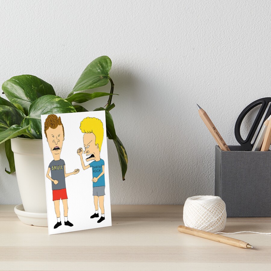 "Beavis and Badhead" Art Board Print for Sale by tatyyaki | Redbubble