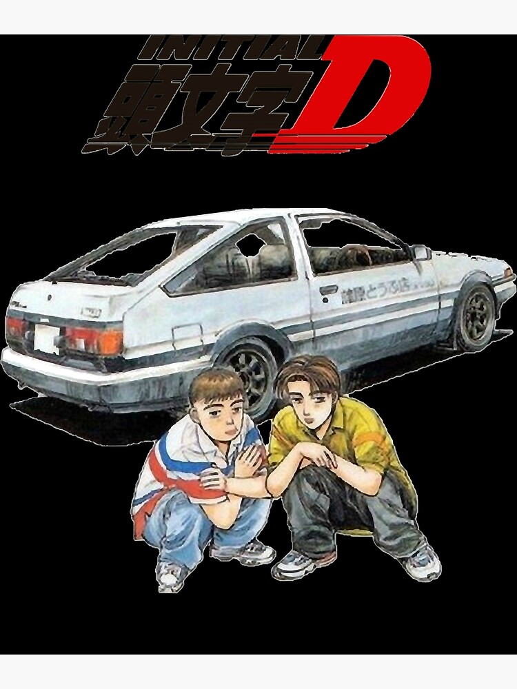 "Initial D Takumi and Itsuki Essential T-Shirt.png" Photographic Print ...