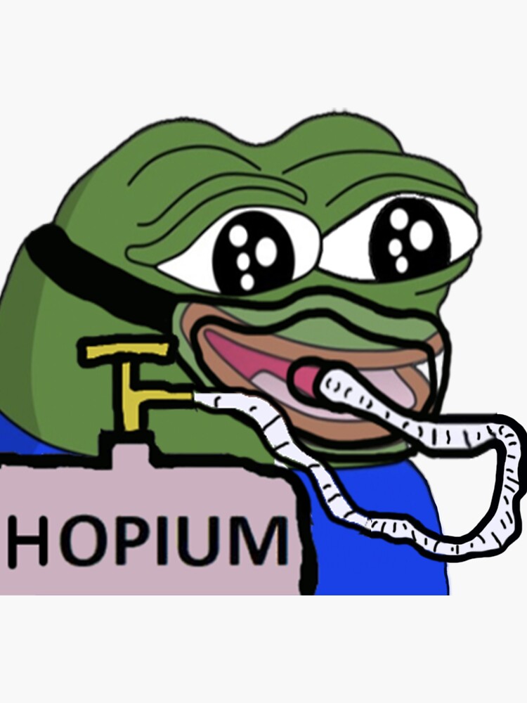 "Hopium Emote" Sticker for Sale by CopiumDealer | Redbubble