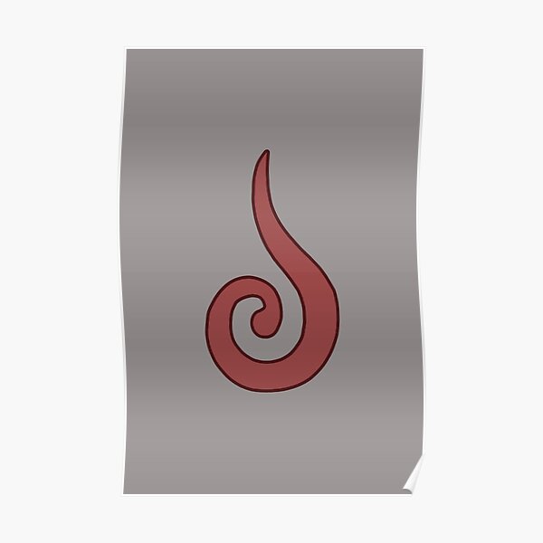 "Japanese Fire Symbol Anime" Poster by MarinaGorban | Redbubble